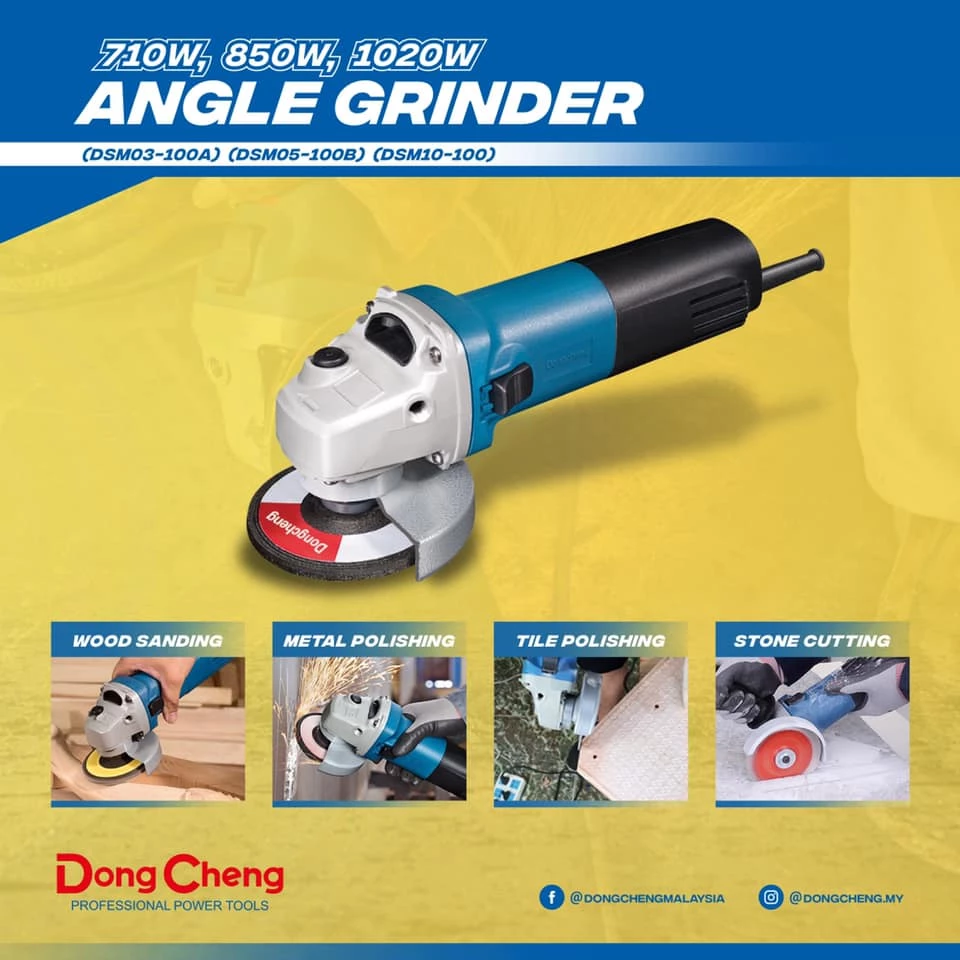 DONGCHENG GRINDER 4INCH 7INCH grinder potong besi dongcheng grinder ...