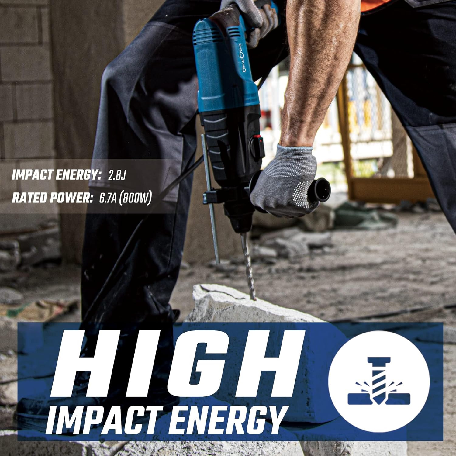 DongCheng Rotary Hammer Drill Concrete Impact Drill Driver Mesin ...
