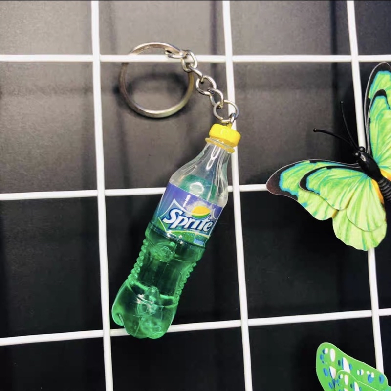 (Ready Stock) Cute Key Chain Fanta Cola Pepsi Sprite Keychain 1 piece ...