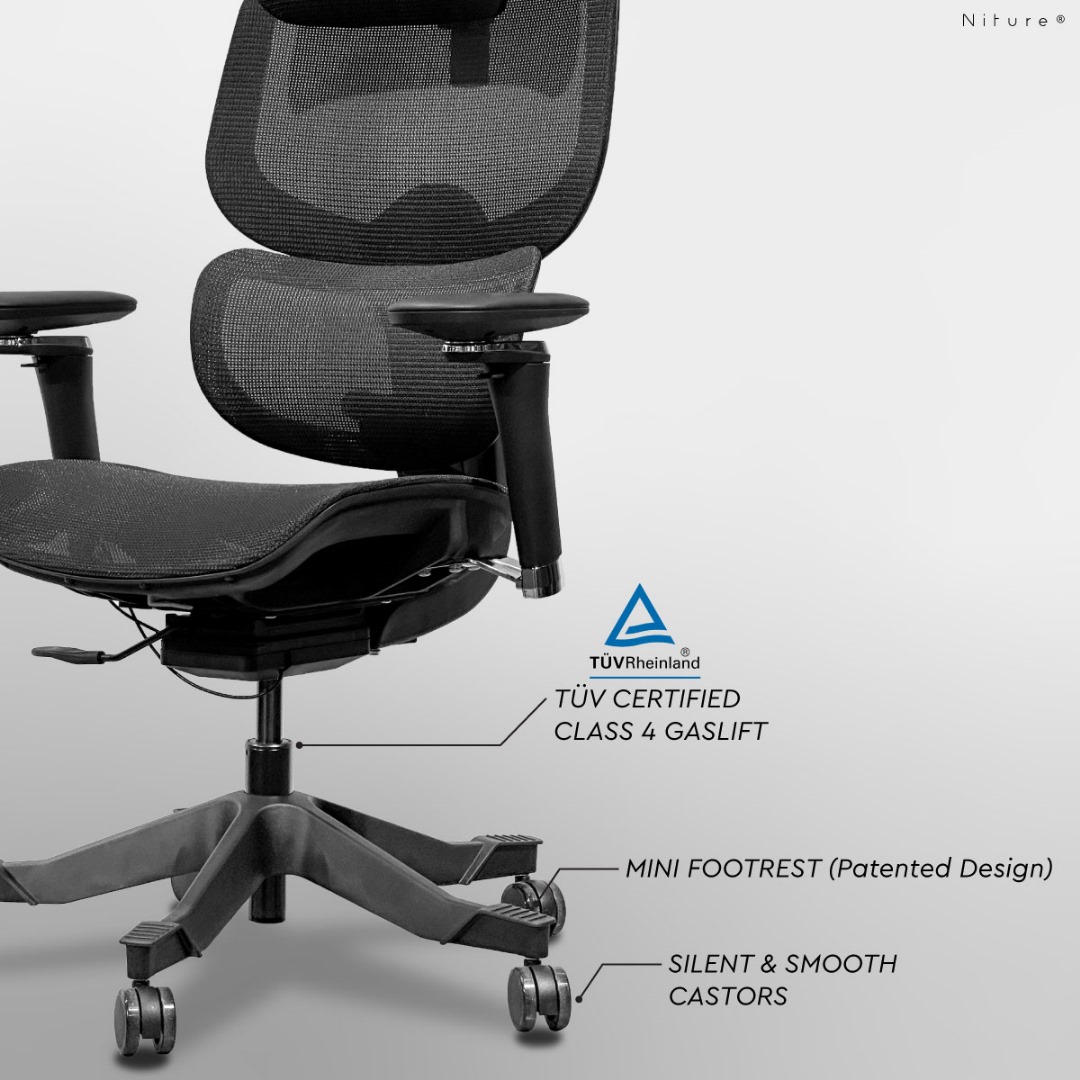 Niture SINC LITE Ergonomic High Back Chair Mesh Chair Office Chair ...