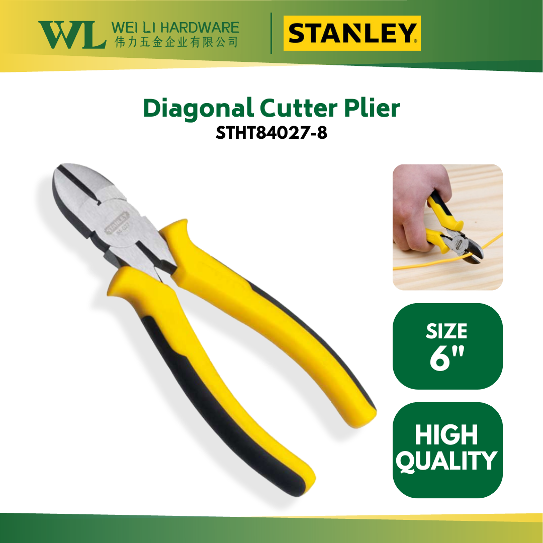 STANLEY 6" Cutter Plier / Diagonal Cutter Plier STHT84027-8/ Playar ...