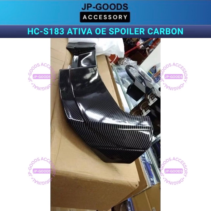 Perodua Ativa OE Type Carbon Spoiler Gear UP OEM ABS Ducktail Wing ...