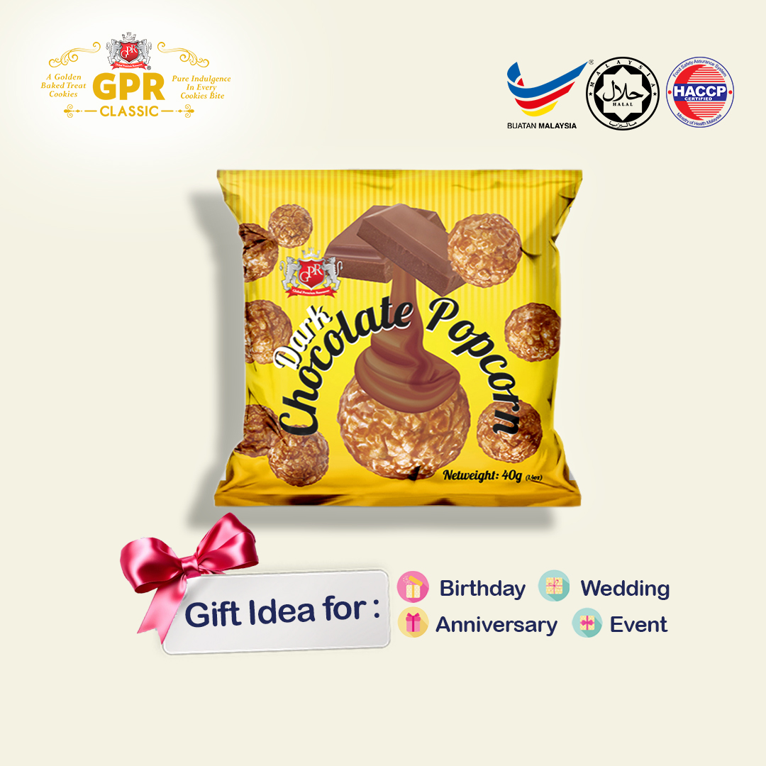 GPR Popcorn (40g x 8 Pek) – Campuran Terhad 4 Perisa (Kualiti Premium Rangup & Tidak Terlalu ...