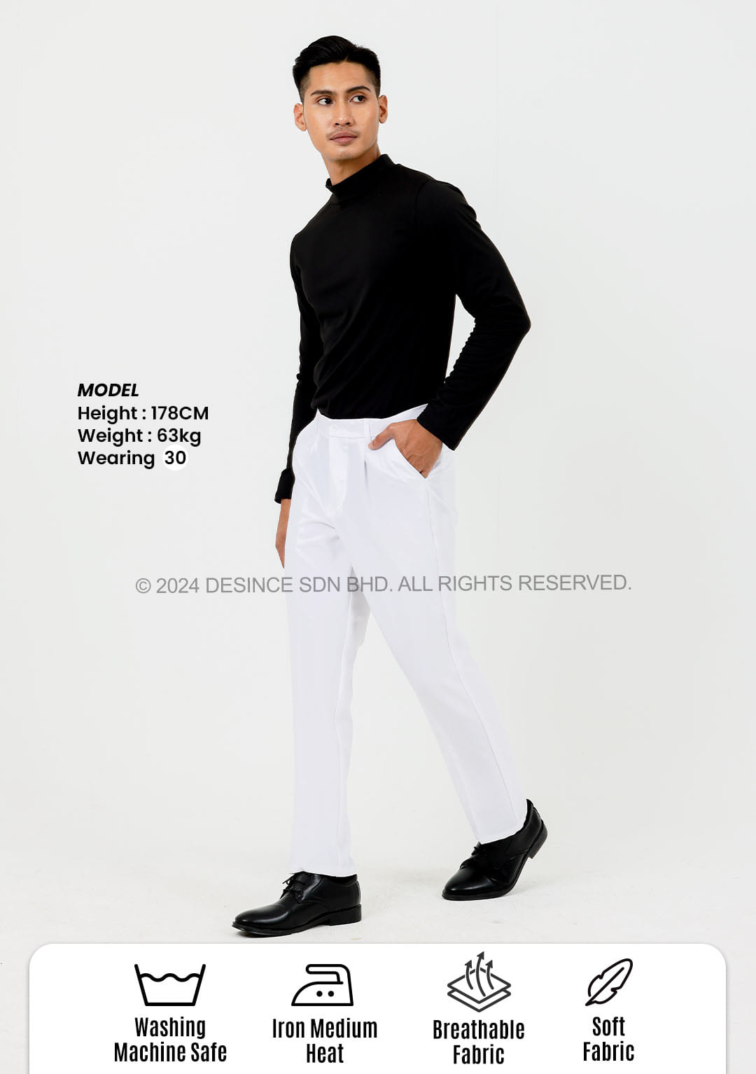 [Shopee Choice] Men Formal Pants Office Long Straight Cut Man Pants ...
