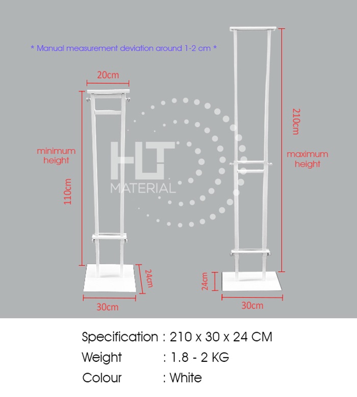 Easel Banner Stand With Adjustable Height Double Sided Poster Board ...