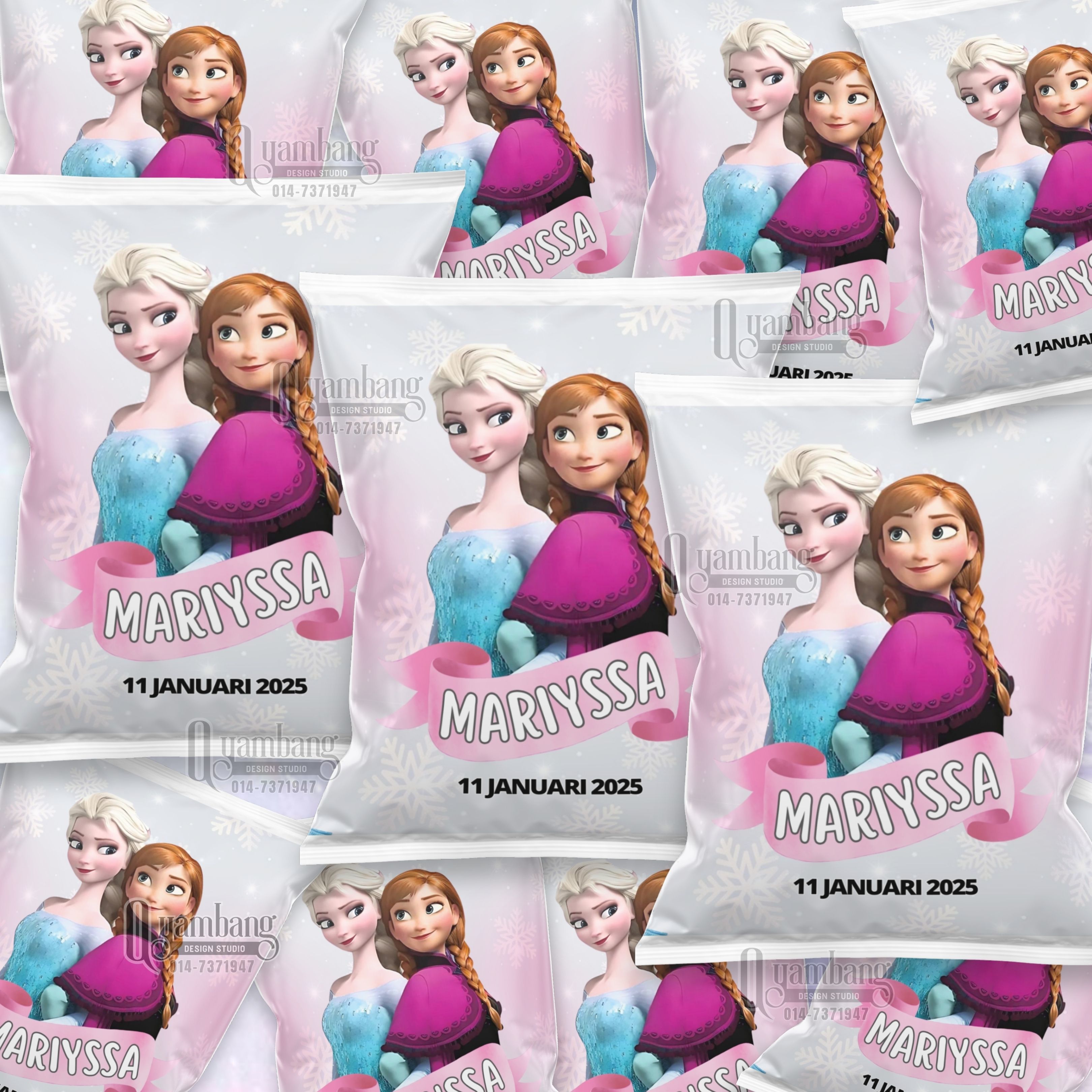 [SIAP 2 HARI] CHIPS BAG FROZEN - QUEEN ELSA - ANNA / PARTY BAG - 1 PACK ...