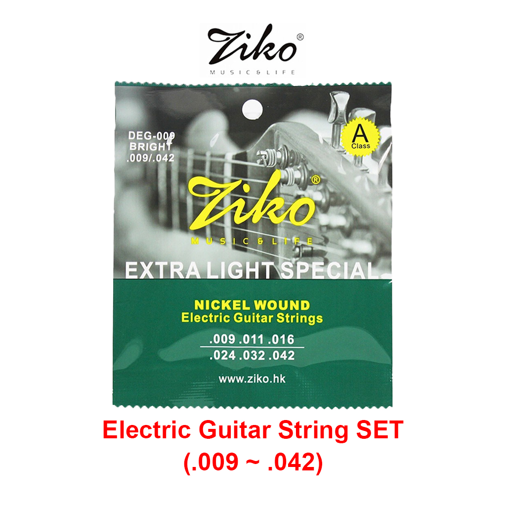 [SET] ZIKO Guitar Acoustic / Electric String Tuner Capo Pick | Tali ...