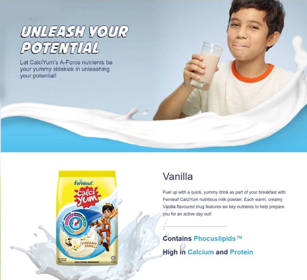 Fernleaf Calcium Creamy Vanilla 850g x 12 packs (1 Carton) | Shopee ...