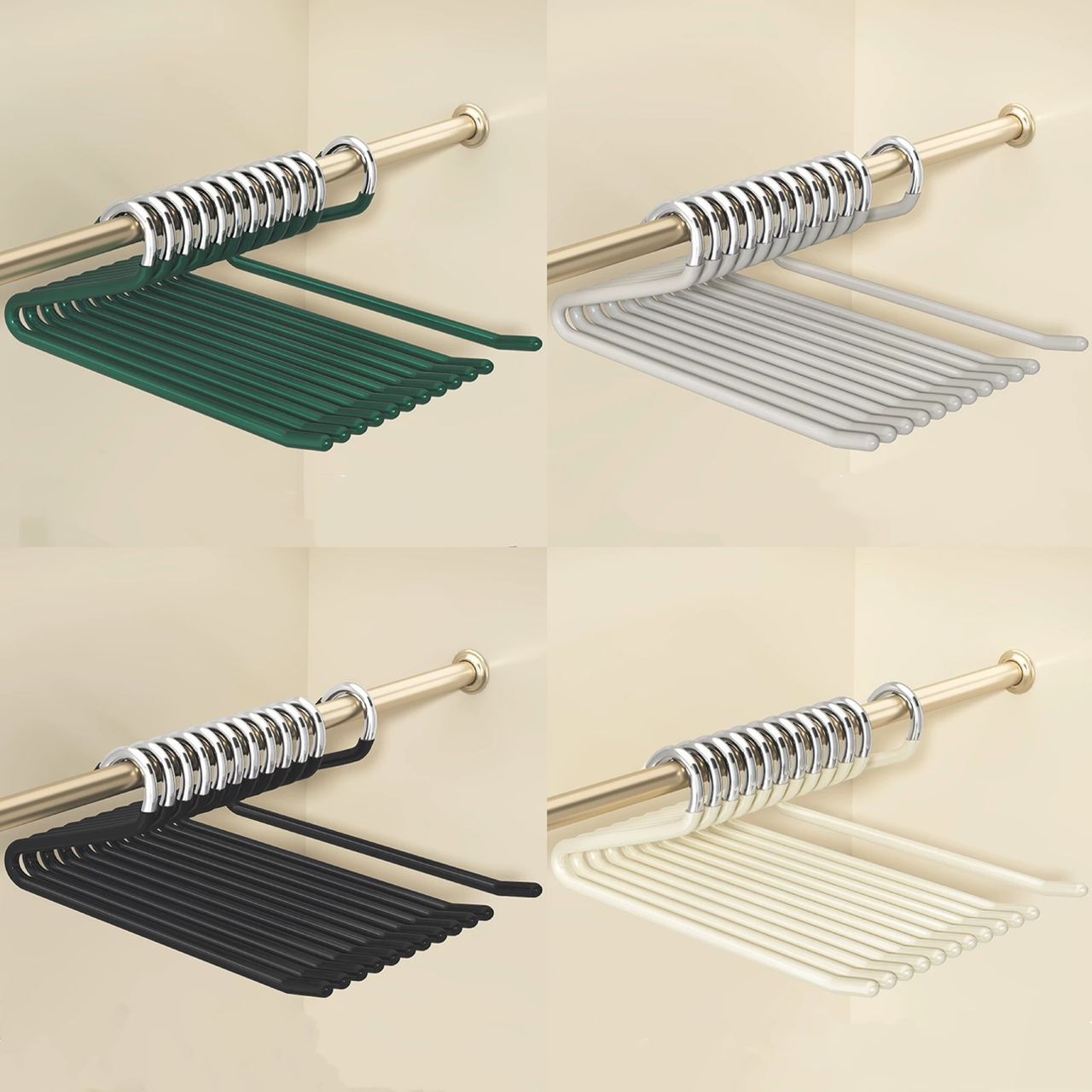 Z-shaped Durable Stainless Steel Space Saving Metal Jeans Hangers L ...
