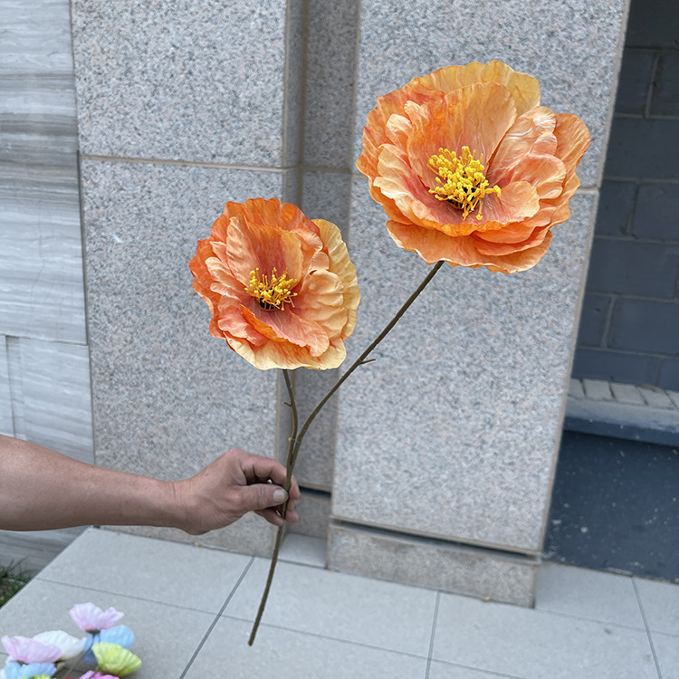 Big Poppies Flower Wedding Home Decor Big Poppy | Bunga Pelamin Murah ...