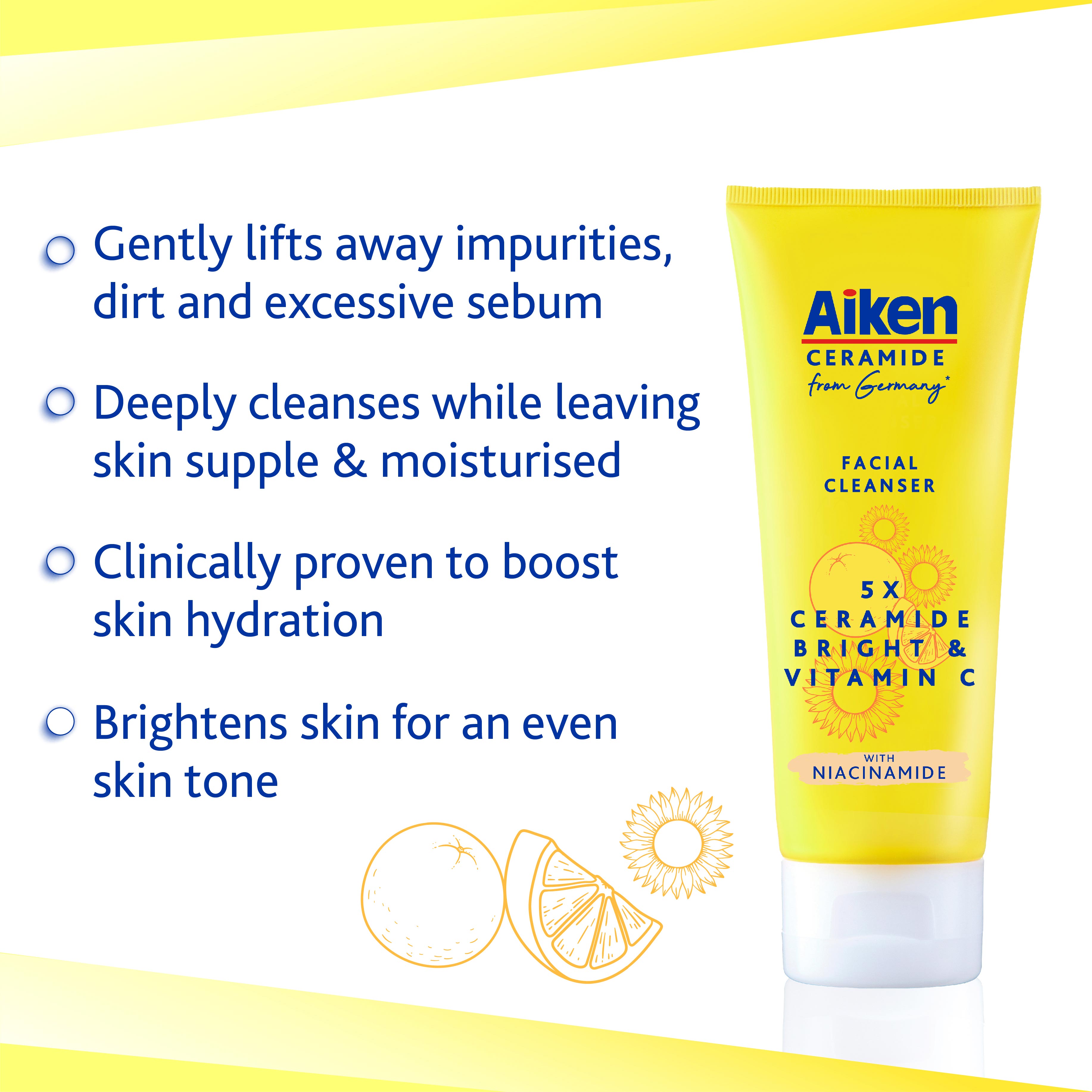 Aiken 5x Ceramide Bright Micellar Set | Micellar Water | Sunscreen ...