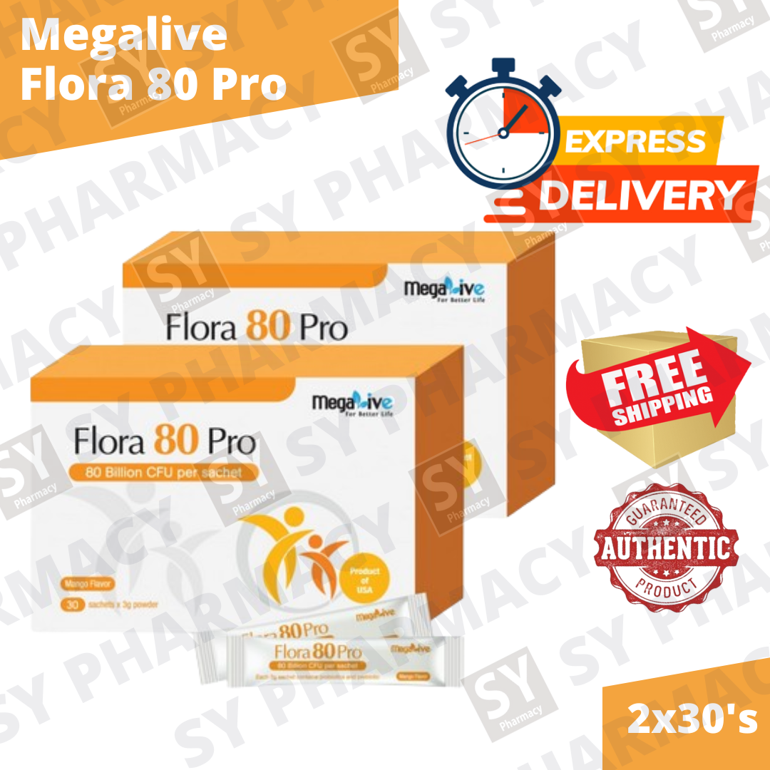 Megalive Flora 80 Pro 30's/2x30's (Exp: 12/2024) | Shopee Malaysia