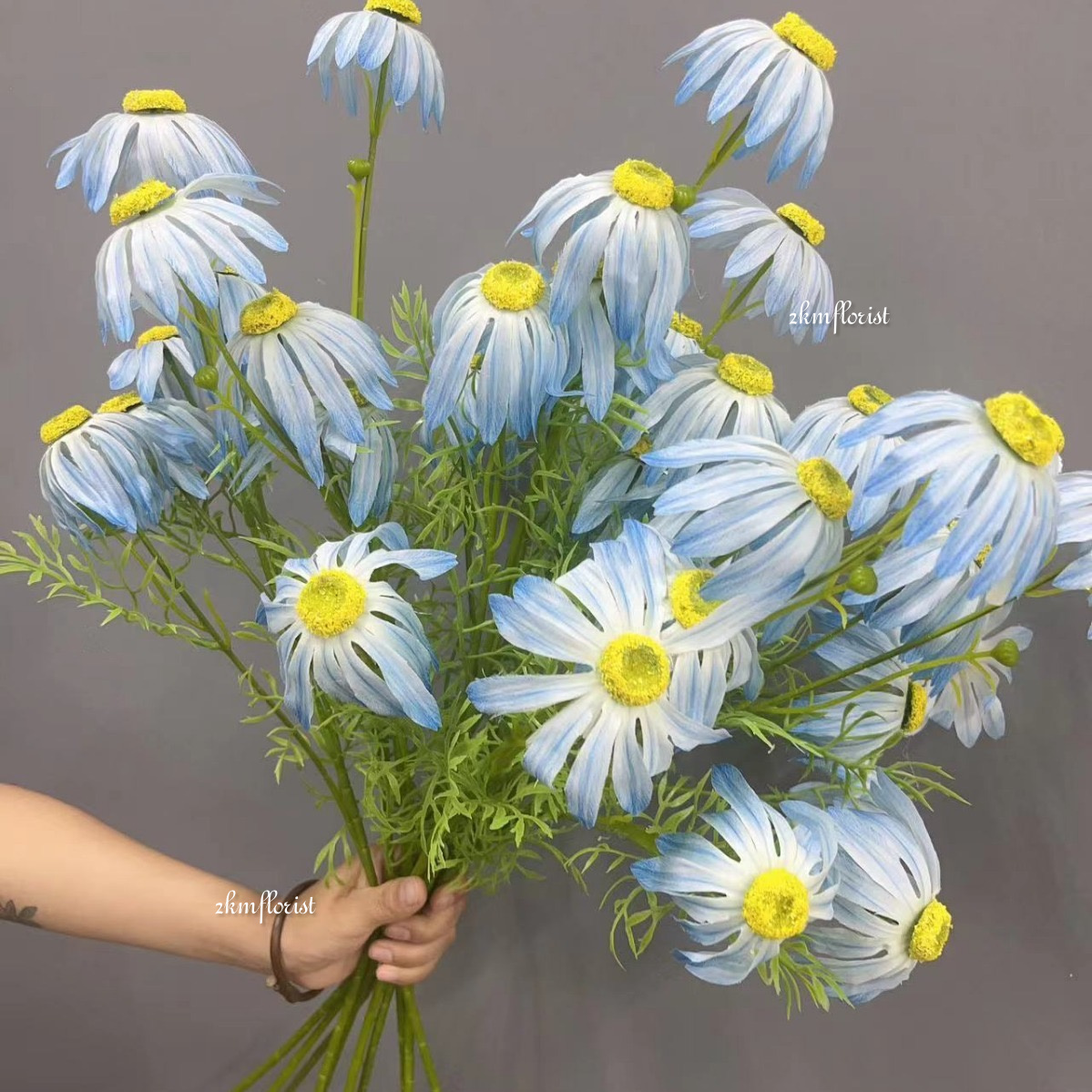 (4HEADS) CONEFLOWER Artificial Flower Bunga Plant Fake Orchid Silk ...