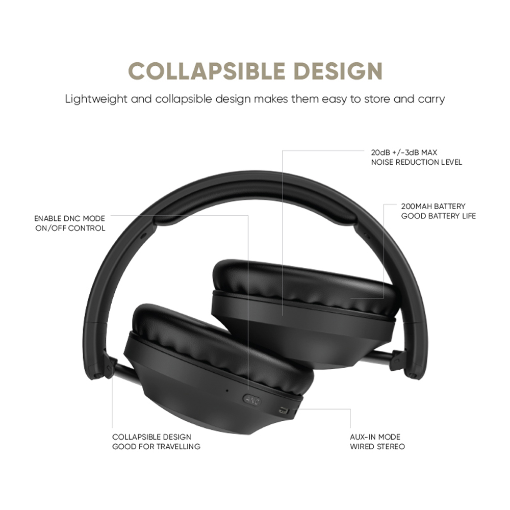 SonicGear AirPhone DNC 3000 Bluetooth 5.4 Digital Active Noise ...