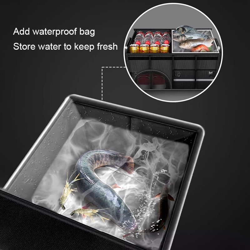【SPOT】Car Boot Organiser 36/72/92/112L Foldable Storage Box 1680D ...