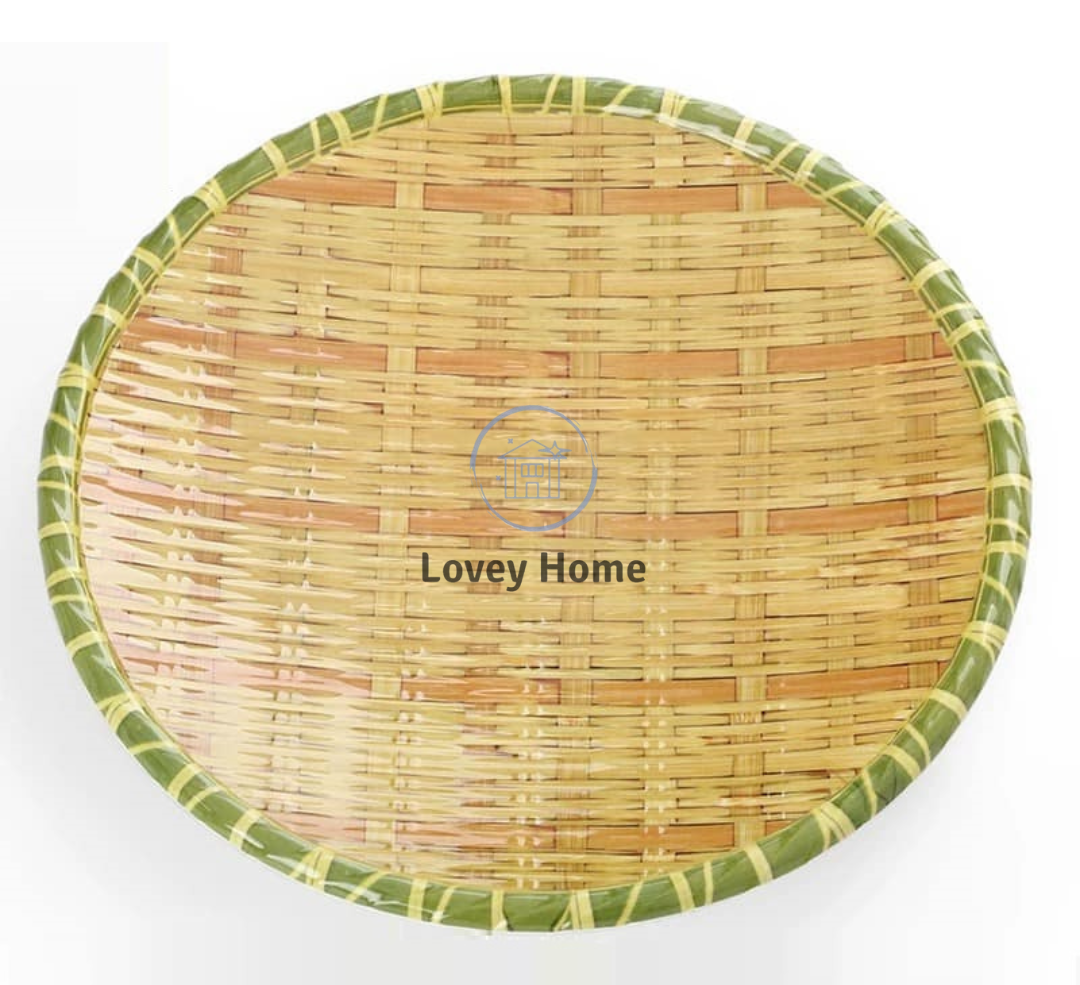 Melamine Bamboo Round Food Plate Dinner Dish Food Bowl Pinggan Magkuk ...