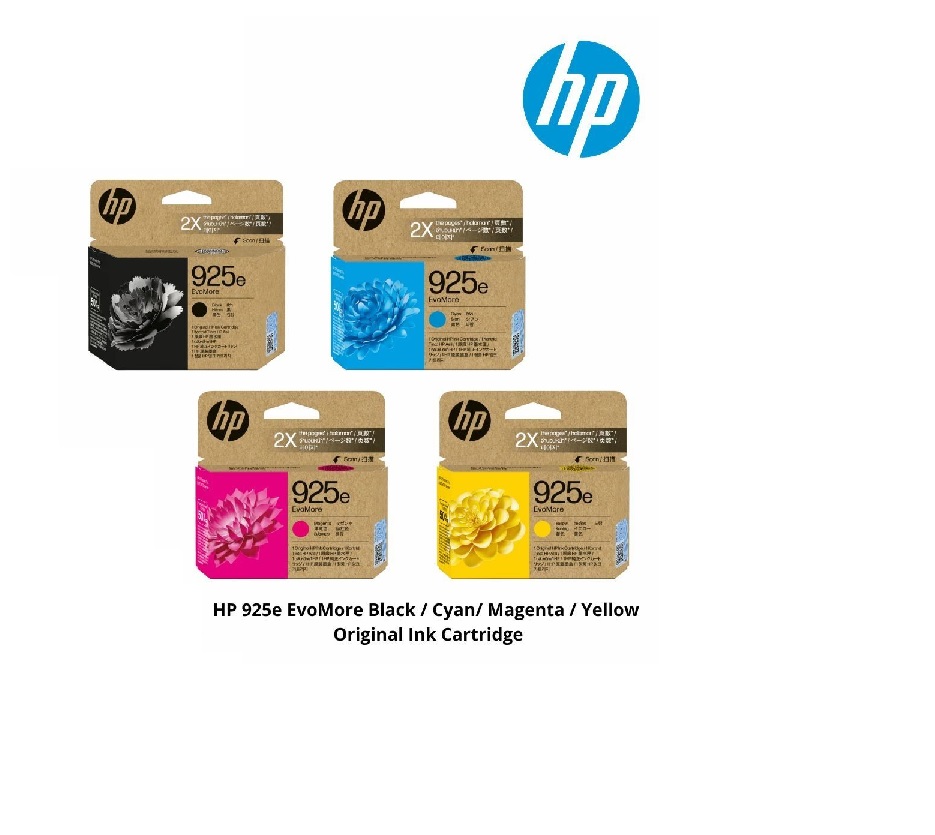 HP 925/925E Ink Cartridge - 1 SET Cyan/Magenta/Yellow/Black | Shopee ...