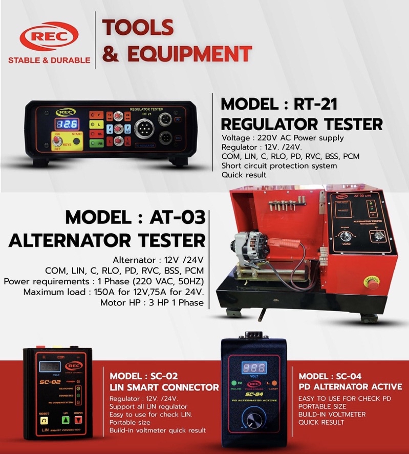 RT-21 BRAND REC DIGITAL IC REGULATOR TESTER (LIN,RLO,PD,C,RVC) FOR USE ...
