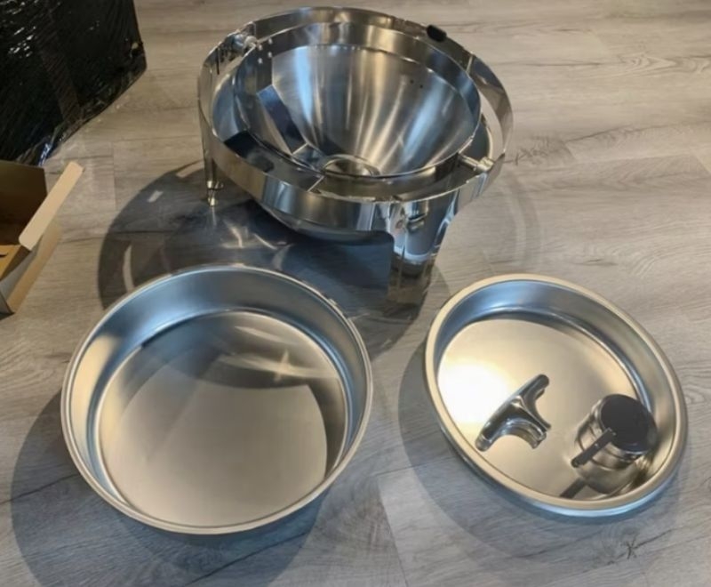 Chafing Dish Roll Top Stainless Steel Buffet Set Chafer 6.8L Catering ...