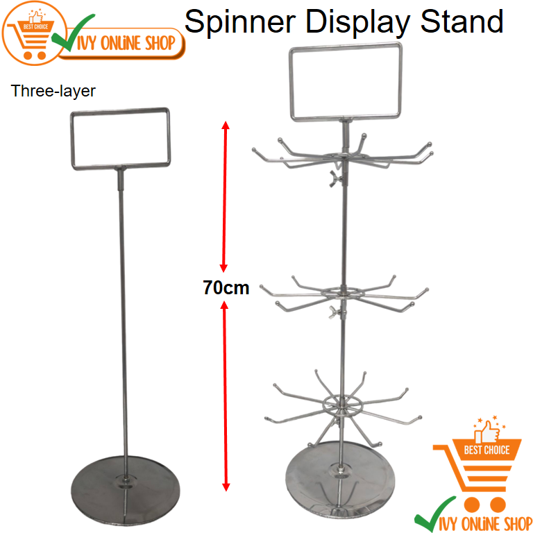 Metal Rotating Spinner Display Stand | Shopee Malaysia