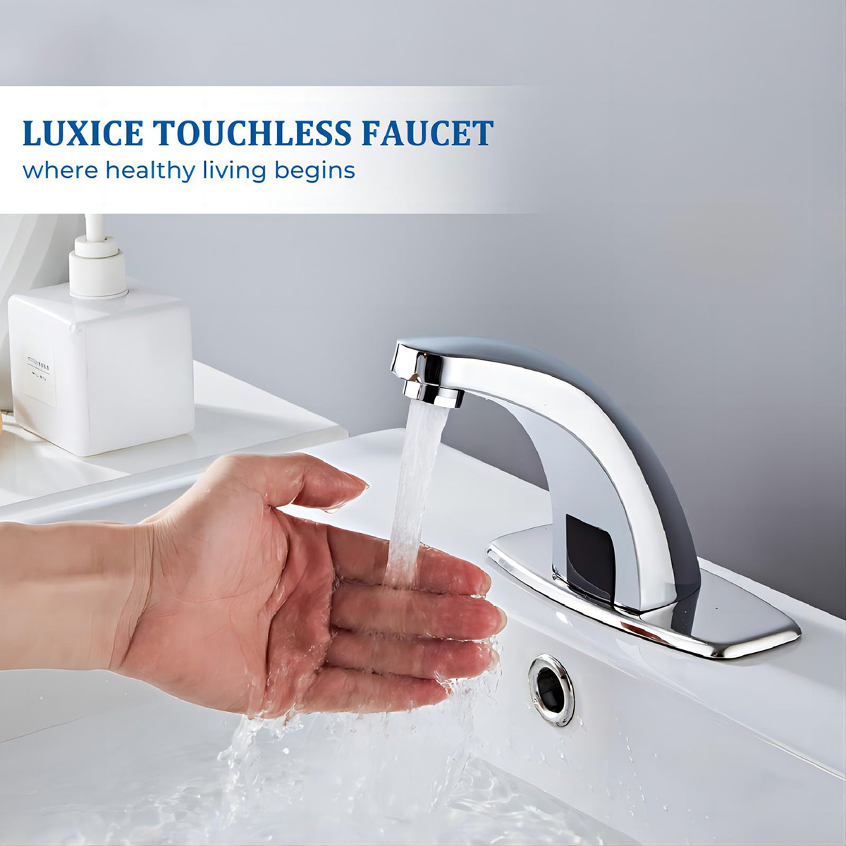 Alloy Auto Infrared Sensor Faucet Bathroom Auto sensor water tap Basin ...