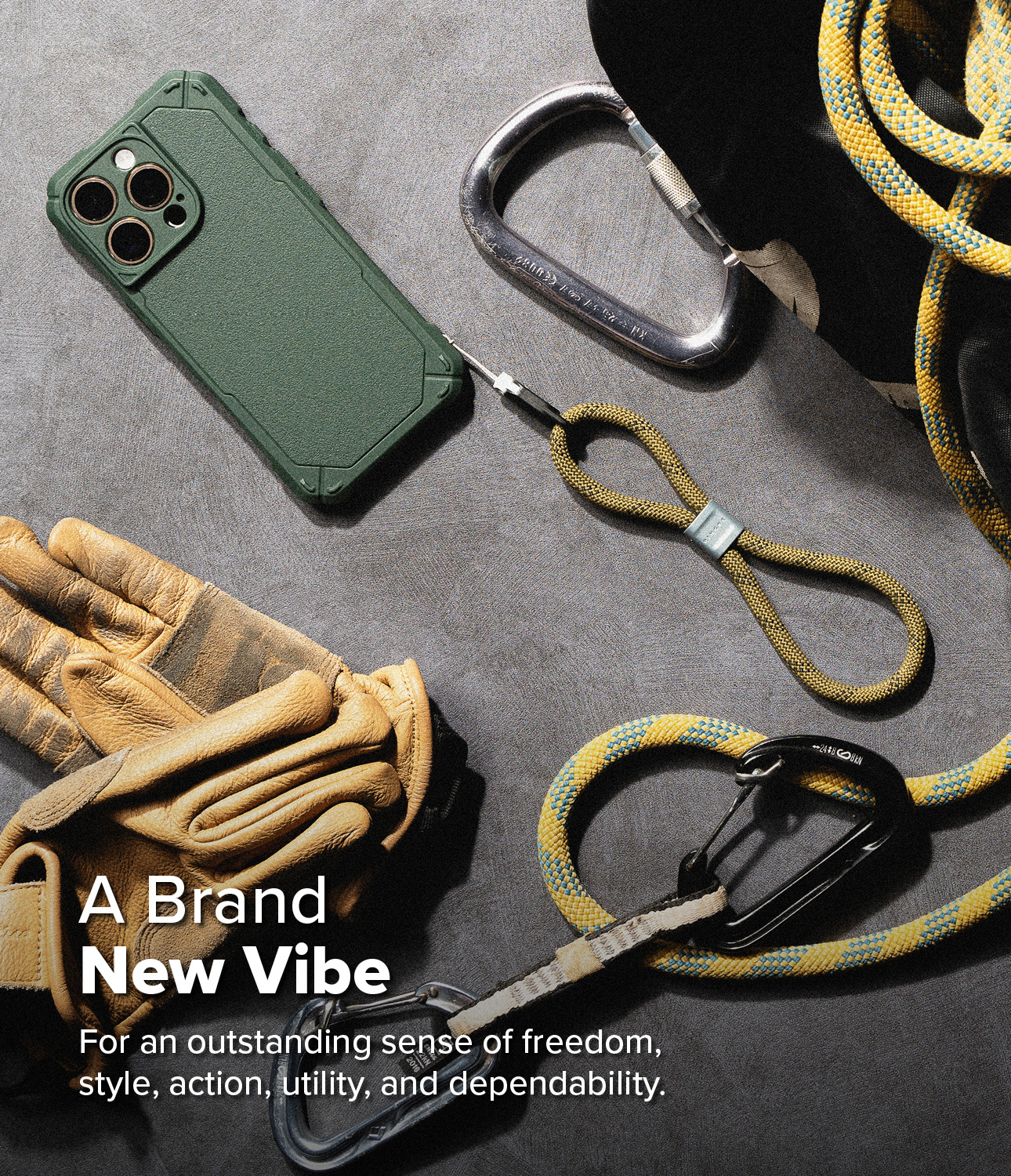 RINGKE® ROPE HAND STRAP Solid Craftsmanship Cast Metal Embellishments ...