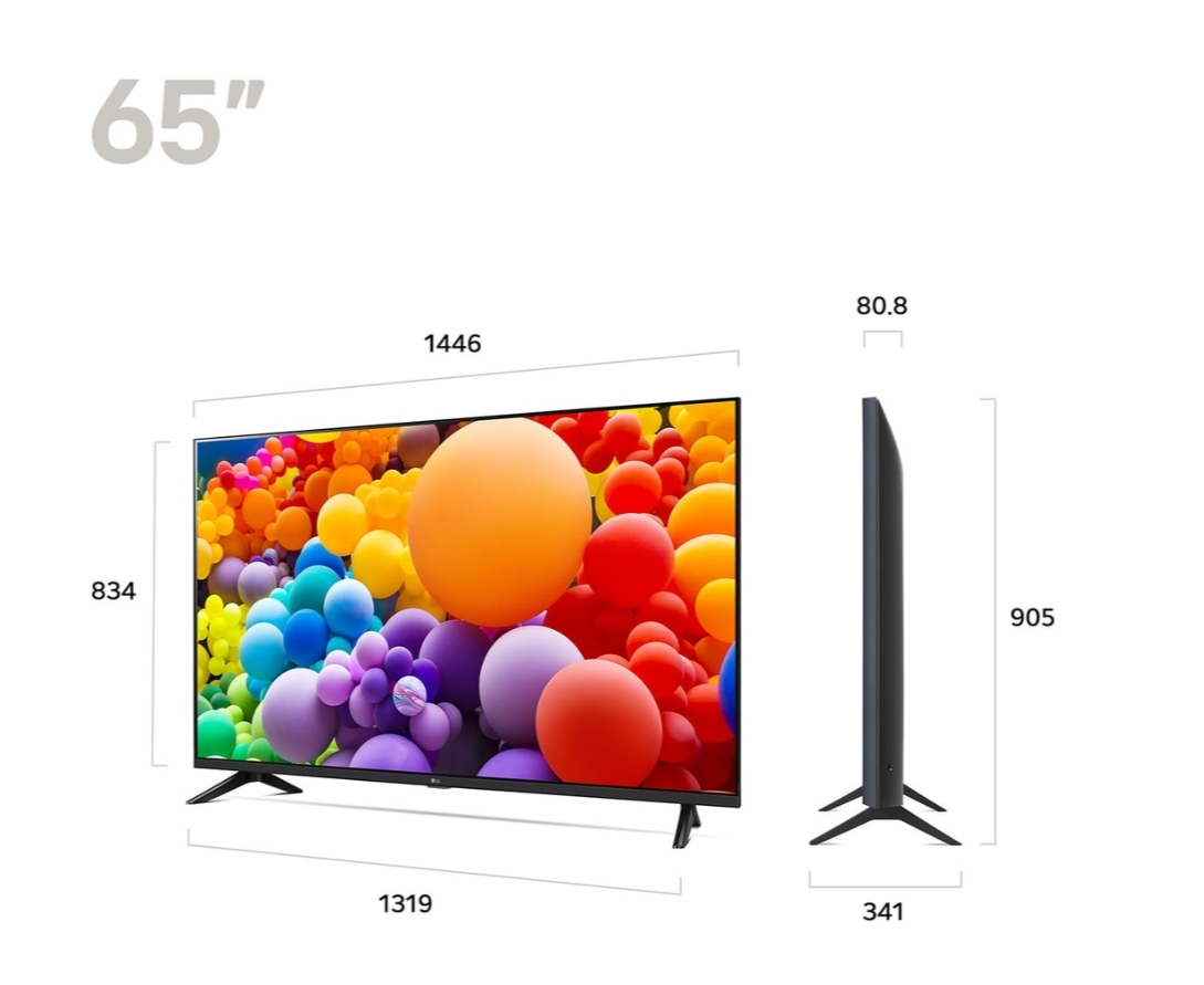 [NEW] LG 65" 4K UHD Smart TV with AI ThinQ 65UT7350PSB | AI Sound | Wi ...