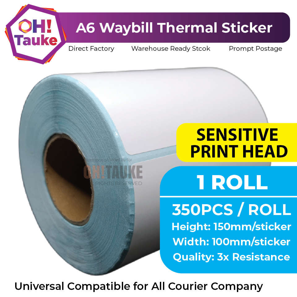Stiker Waybill AWB A6 Waybill Thermal Sticker Courier Consignment Label ...