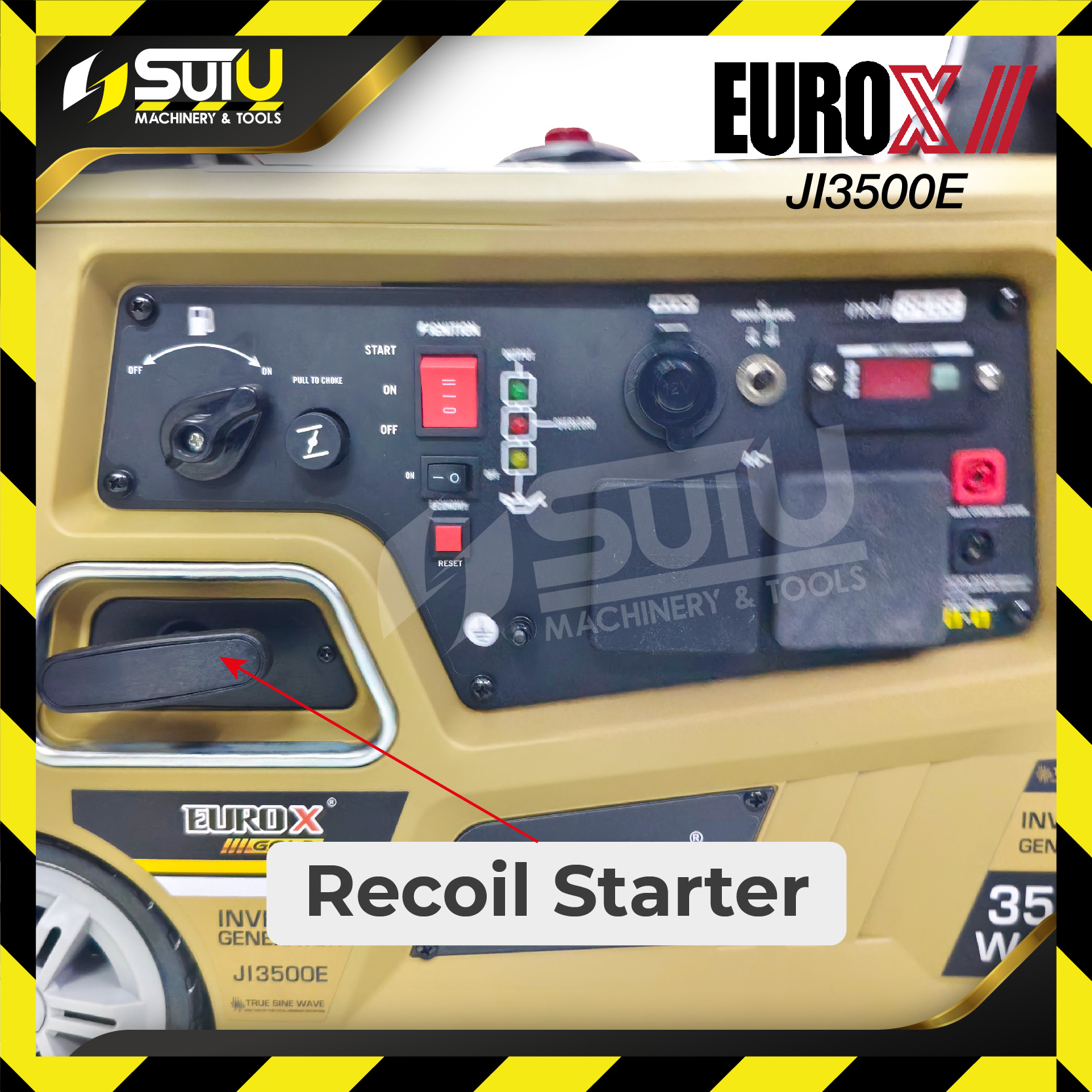 EUROX JI3500E Inverter Petrol Generator / Penjana 3500W (Recoil + Electric Start) | Shopee Malaysia