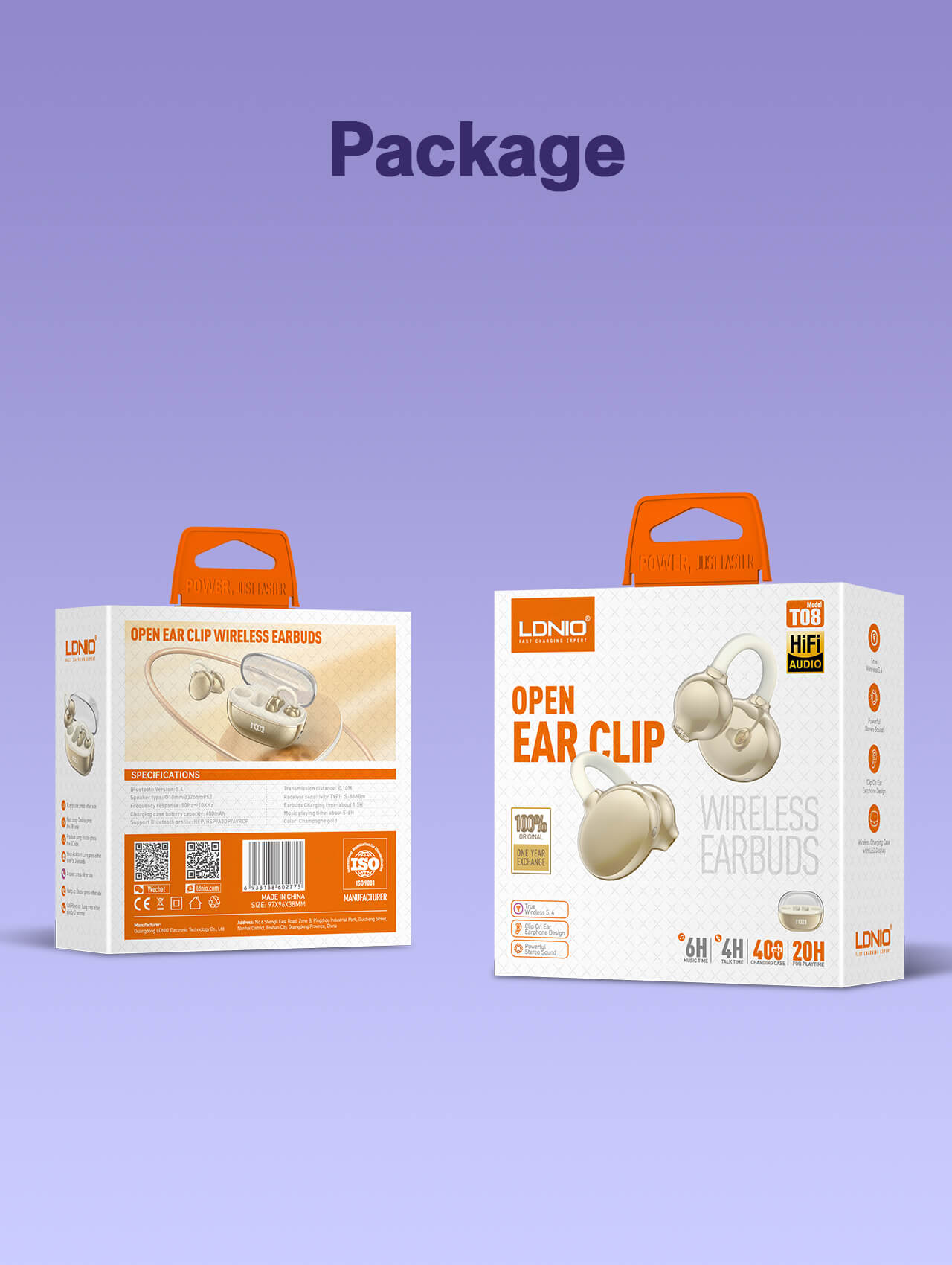 LDNIO T08/T09Wireless Stereo BT Open Earphones Wireless Open Ear Clip | Shopee Malaysia