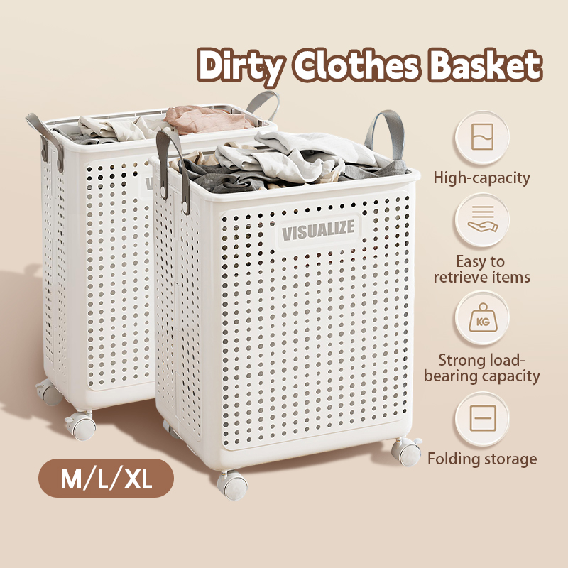 🔥Foldable Laundry Basket Laundry Bag Dirty Clothes Storage Box ...