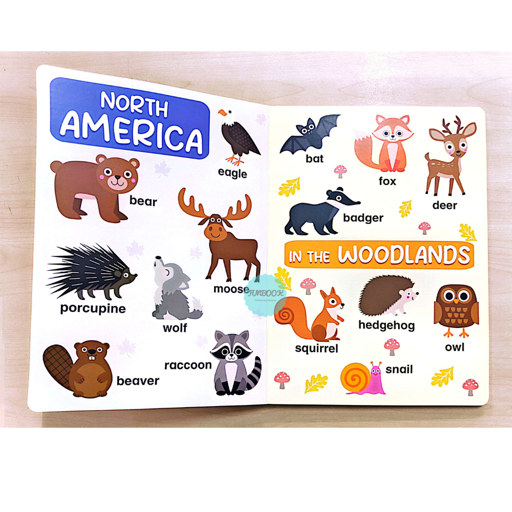 [FUNBOOK] Children My First Picture Board Book 101 Animals Word Play ...