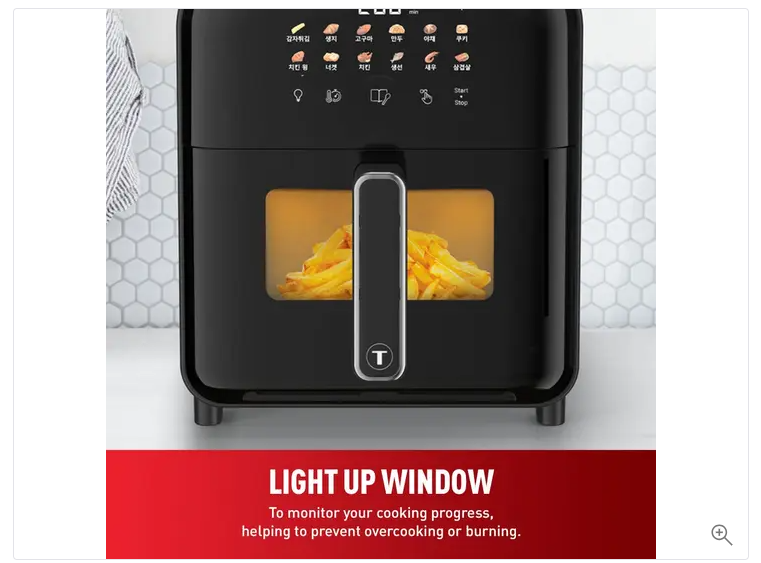 Tefal 6L Easy Fry Window Air Fryer Digital EY8218 ( 12 cooking program ...