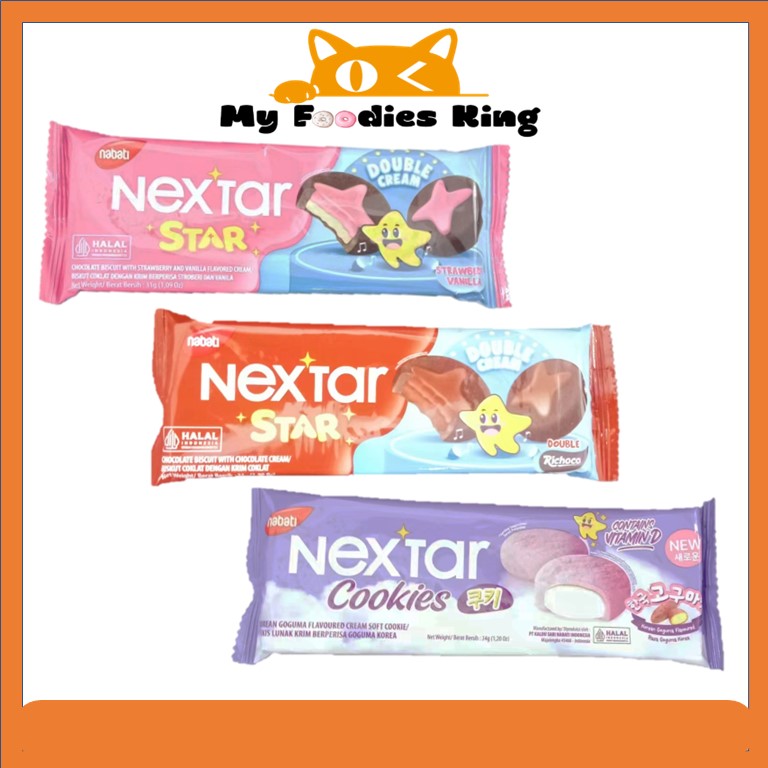 31g / 34g Nabati Nextar Star Cookies Goguma /Double Richoco ...