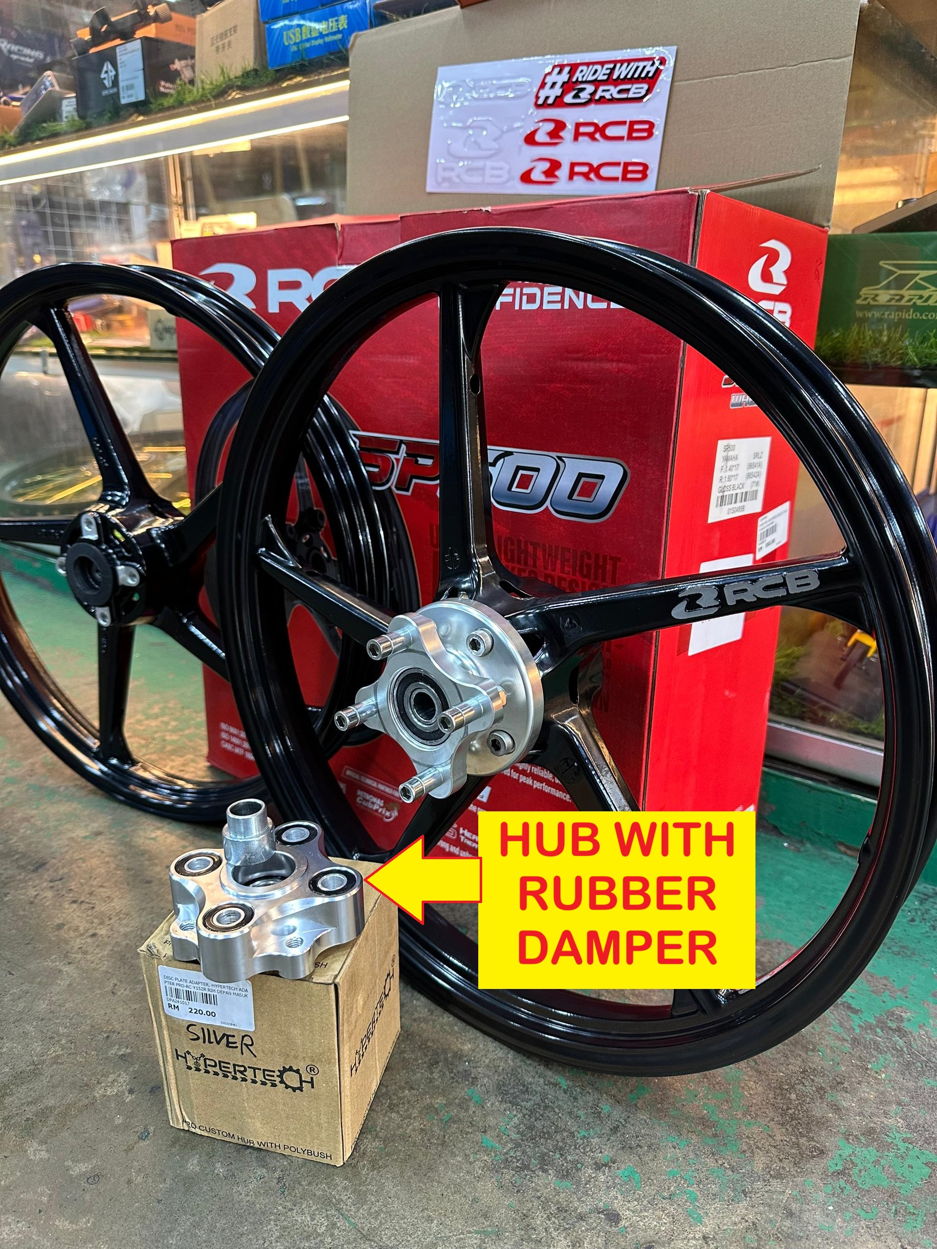 ORIGINAL RCB SP500 120/120-17 140/140-17 Y15 Y16 COMPLETE WITH CUSTOM ...