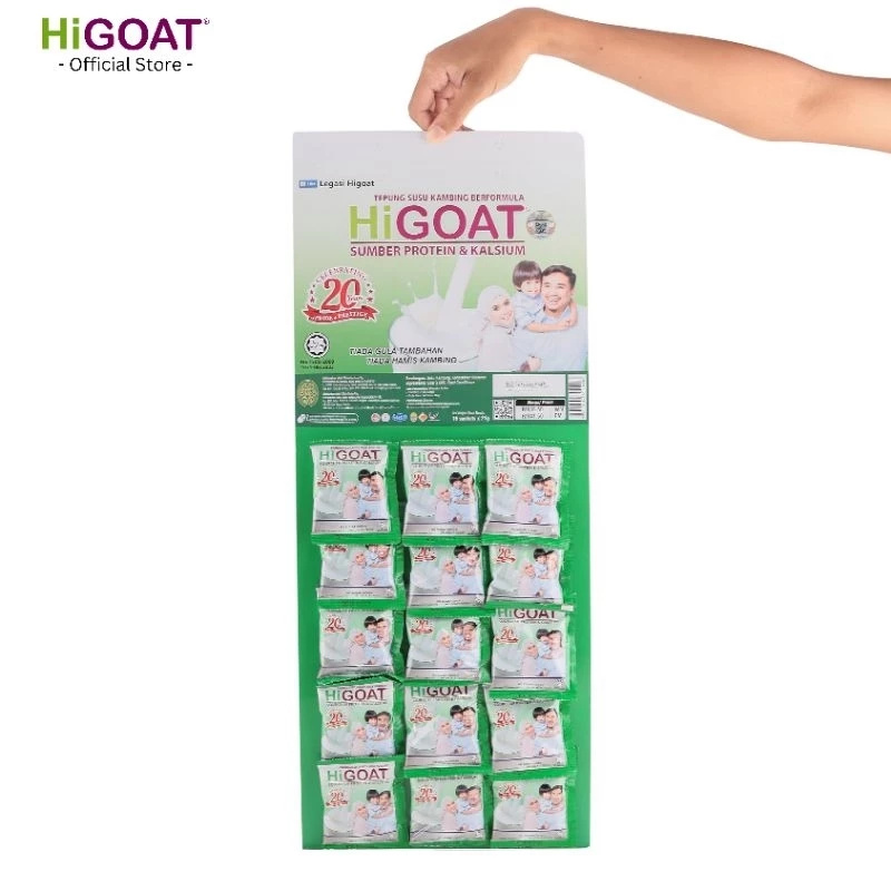 HiGOAT Original Bottle 500g | Pek 15 Sachet | Chocolate Bottle 500g ...