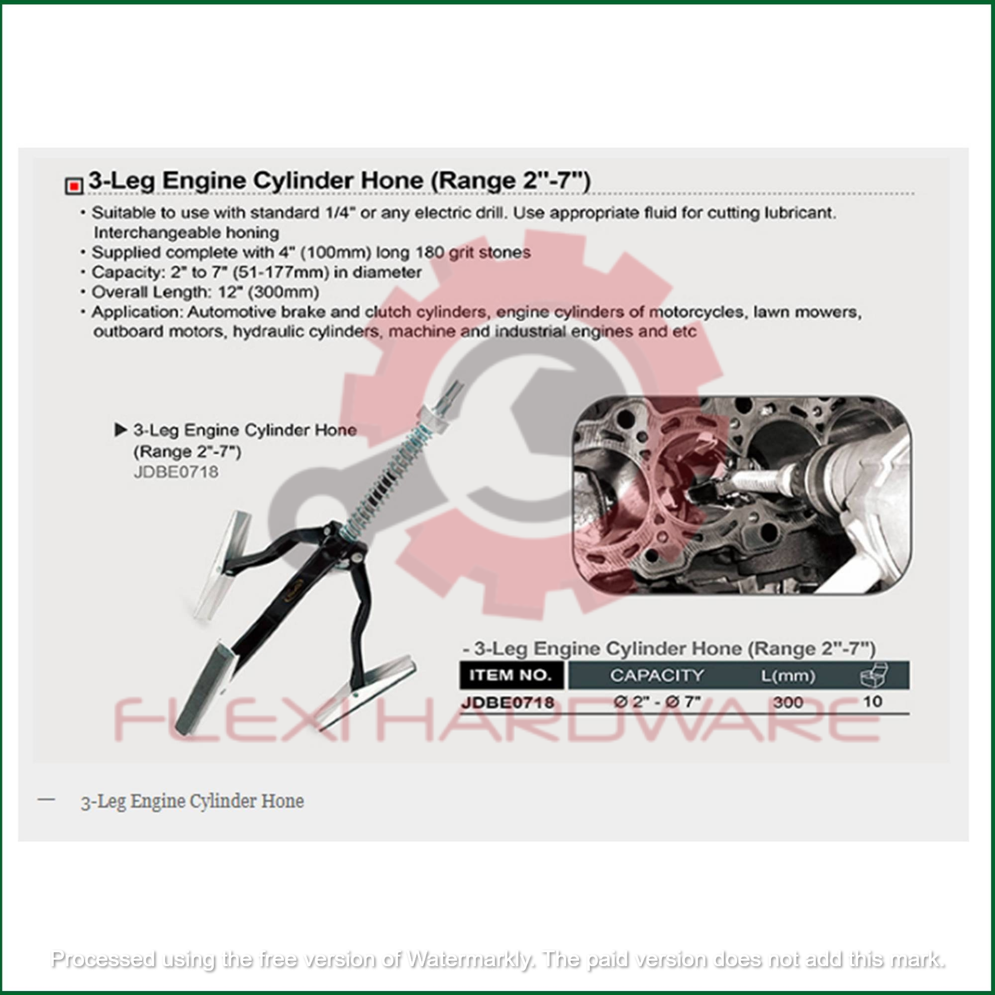 TOPTUL 3-Leg Engine Cylinder Hone JDBE series | Shopee Malaysia