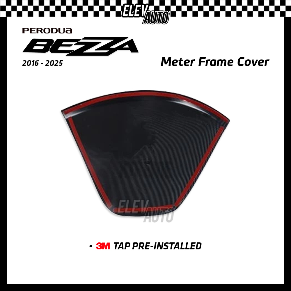 Perodua Bezza 2016 - 2025 Meter Frame Cover Carbon Fiber Black Interior ...