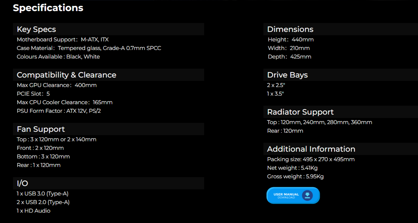 SLEV SLEVCASE GLAZING FANTASY MATX ARGB PC CASING | 4 ARGB FANS WITH ...