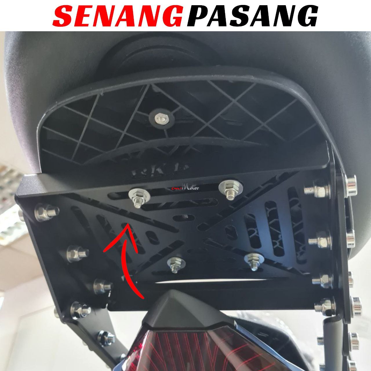 BKP Adjustable Besi Rack Motorcycle Rack Lipat YAMAHA 135LC V2-V7 Fi V8 ...