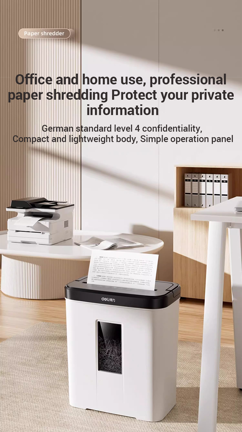 Deli Paper Shredder 9939 shredder machine paper cutter machine P4 level ...