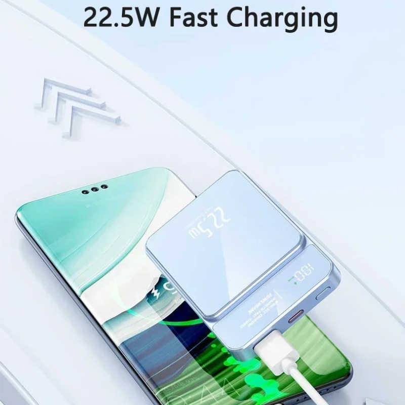 Magnetic Wireless Charger Power Bank 20000mAh Portable Induction ...