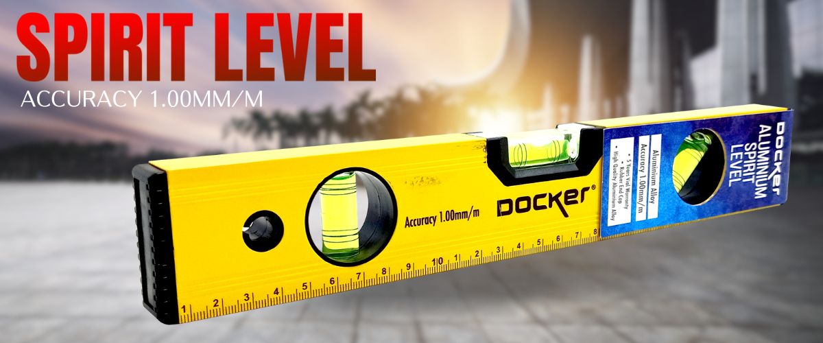 DOCKER 12"/18"/24" Spirit Level Bubble Tube Measure Ruler 45-Degree ...