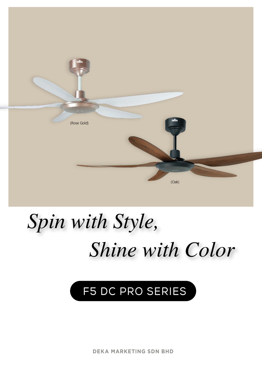 🔥BRAND NEW 2025🔥DEKA F5DC PRO 56" Baby Fan 46" 5 Blade DC Motor 20Speed ...