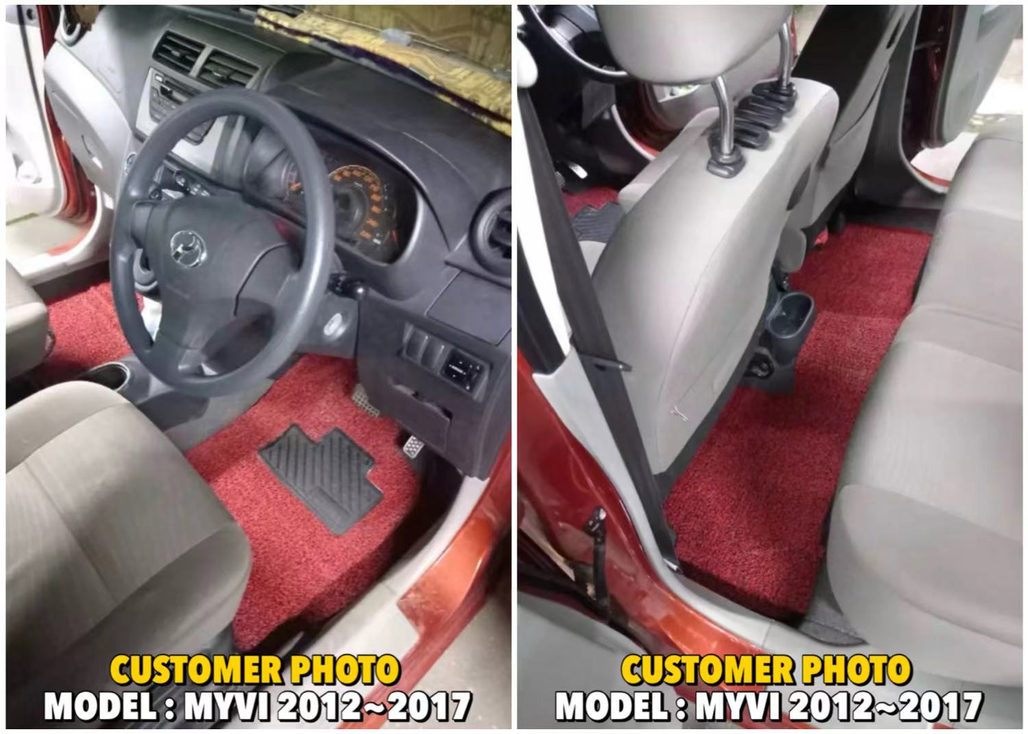 1Set Car Carpet 12MM Perodua Axia Bezza Viva Myvi Kancil Kenari Kelisa ...