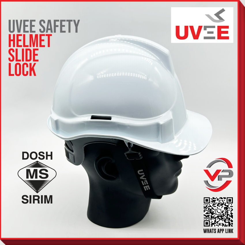 UVEE SAFETY HELMET SIRIM/HEAD PROTECTION/TOPI KELEDAR KESELAMATAN WHITE ...