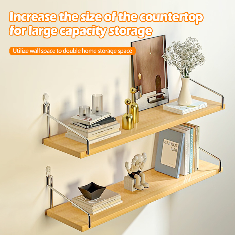 Floating Wall Shelf Modern Wooden Wall Hanging Shelf Household Book ...