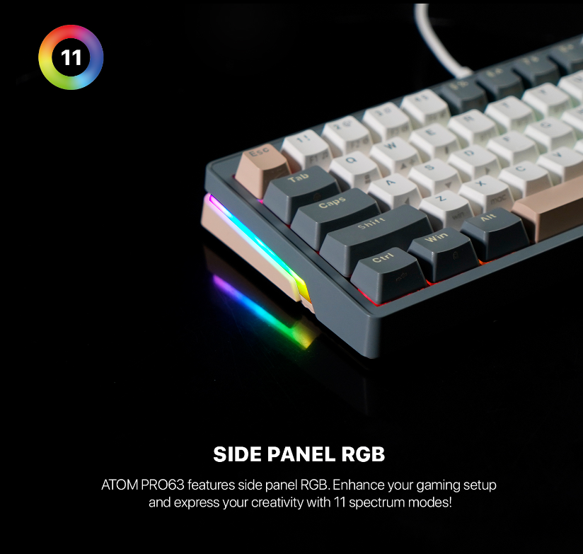 FANTECH MK912 ATOM PRO63 WIRELESS GAMING MECHANICAL KEYBOARD - STELLAR ...