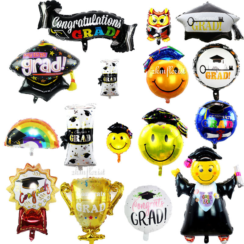 (1PCS)18Inch CONVOCATION FOIL BALLOON Congratulation Congrats ...