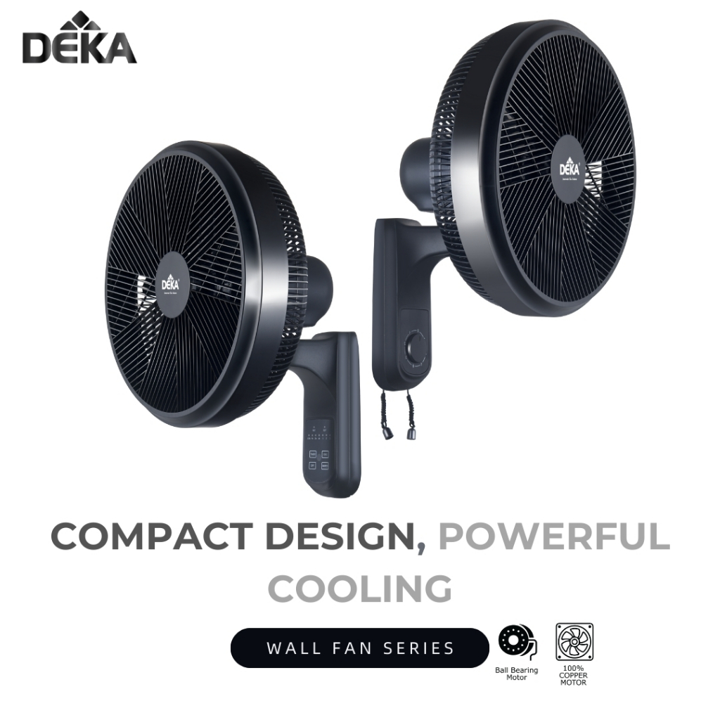 Deka DWF108 DWF208 NEW2024 DWF3 / DWF6 16 inch Wall Fan with remote ...